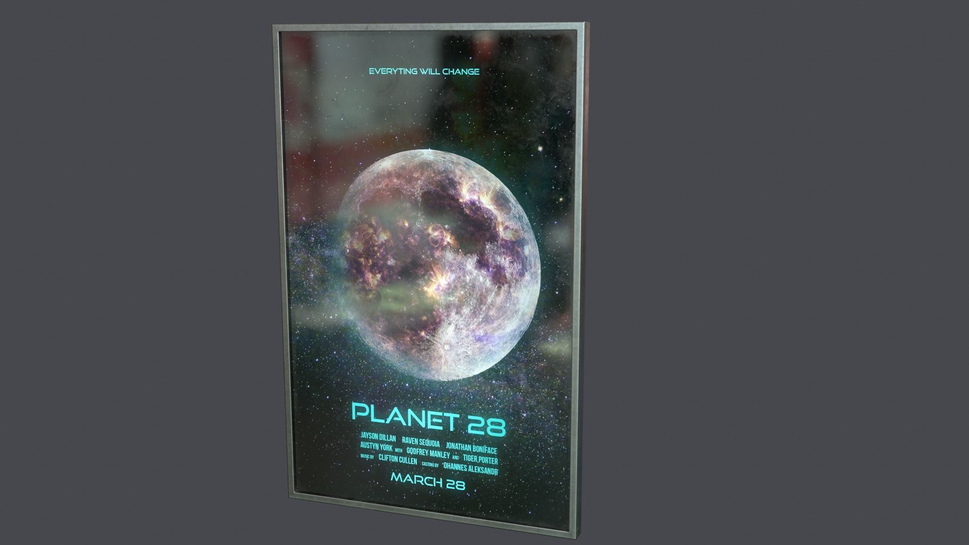 3D model Posters advertisement VR / AR / low-poly | CGTrader