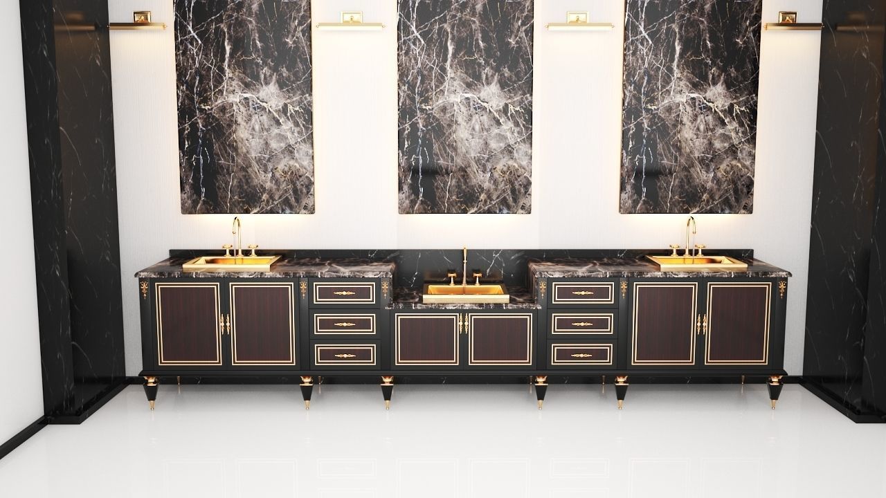 TRIPLE LAVABO 3D | CGTrader