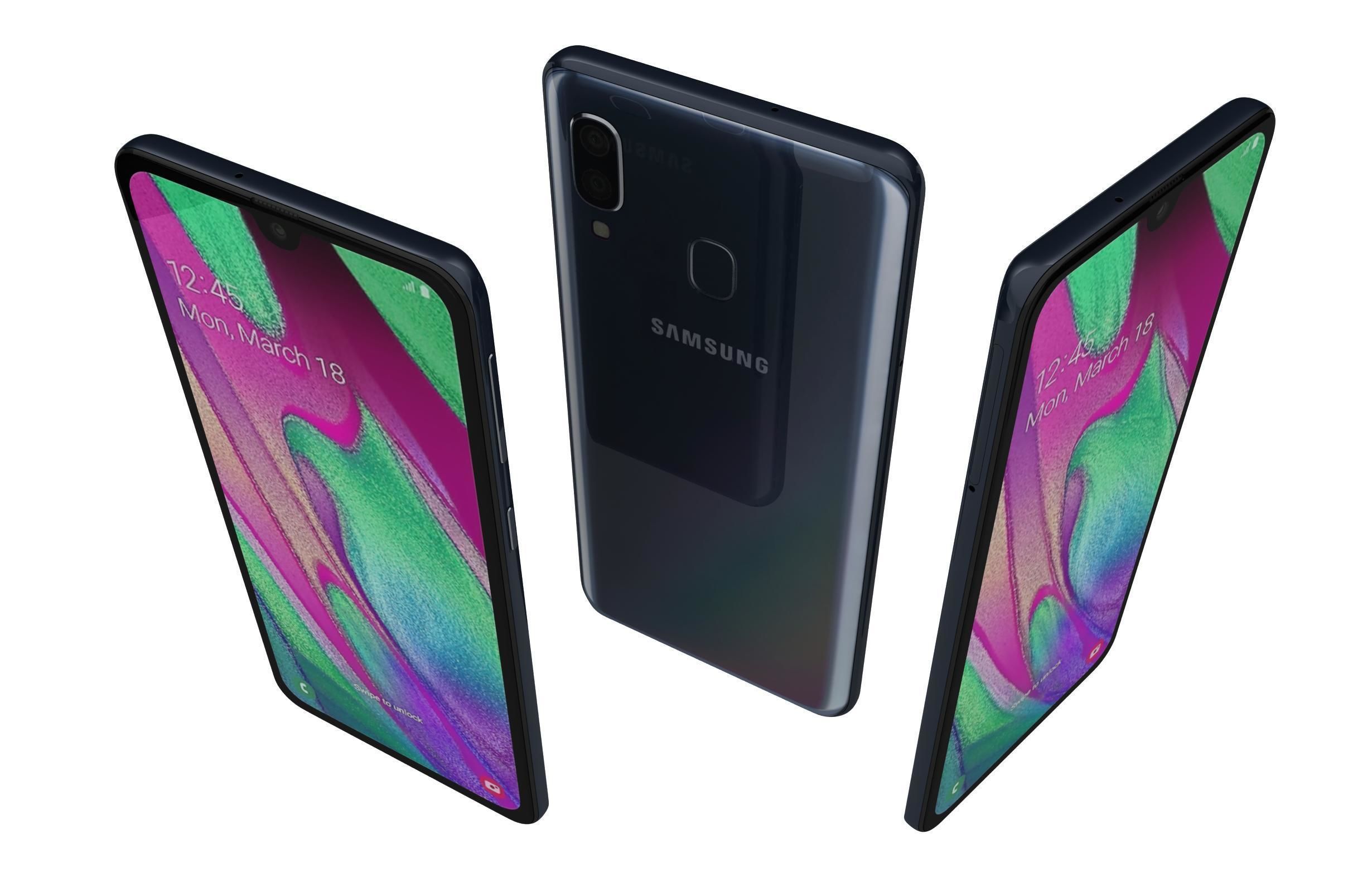 Samsung Galaxy A40 All Colors 3D model | CGTrader