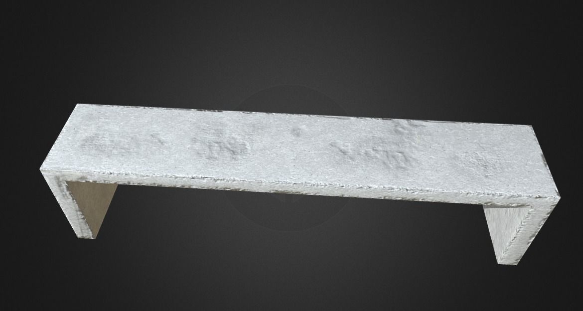 Old Concrete Bench -sample free VR / AR / low-poly 3D model | CGTrader