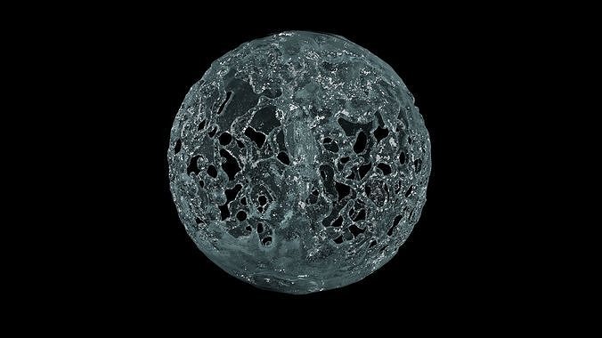 Real flow animated sphere 3D model animated | CGTrader