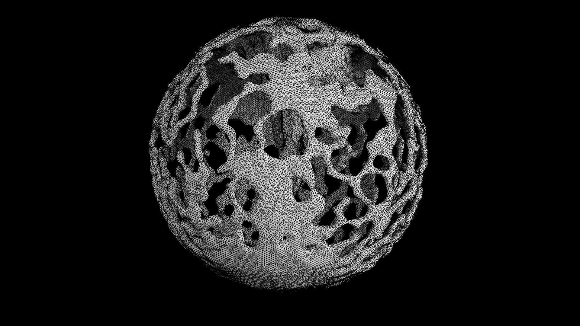 Real flow animated sphere 3D model animated | CGTrader