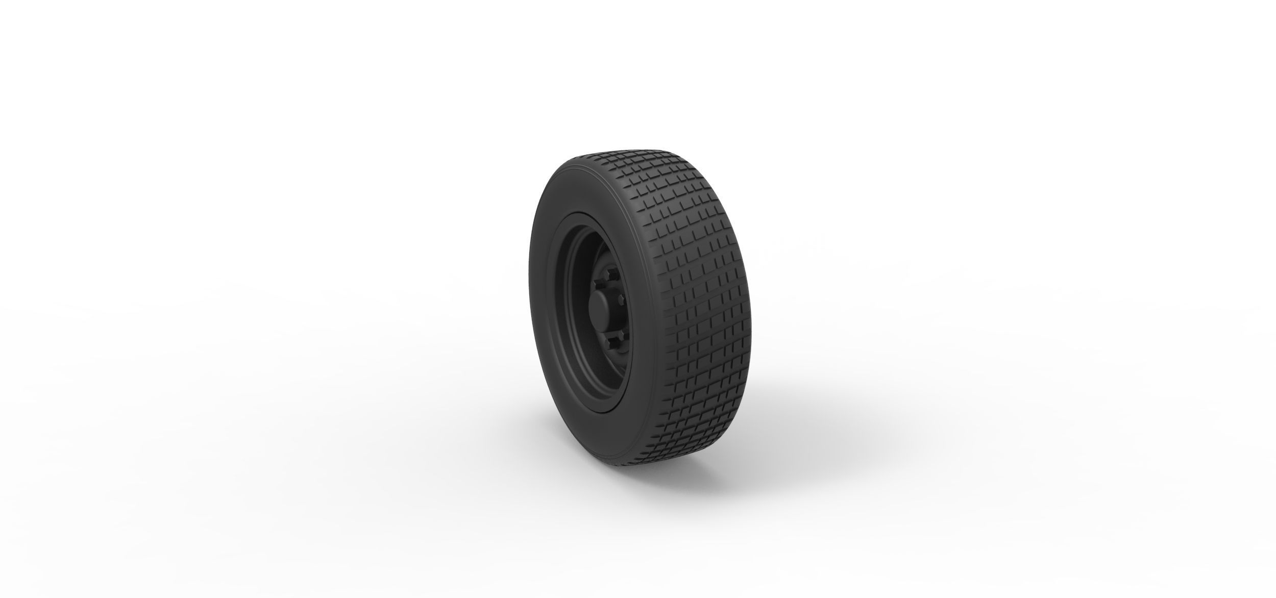 Diecast Car wheel 2 3D model 3D printable | CGTrader