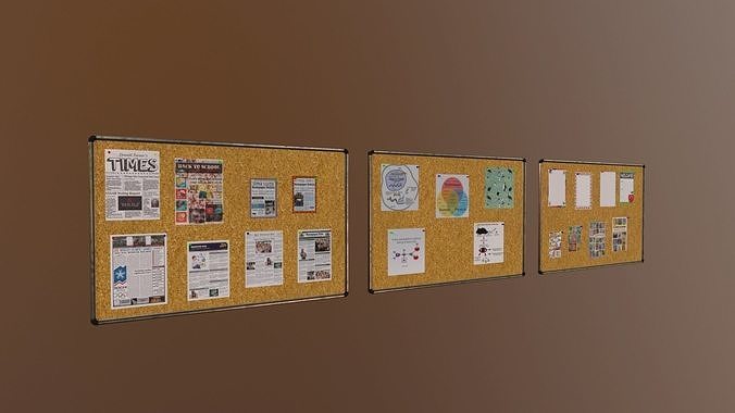 3D model News board VR / AR / low-poly | CGTrader