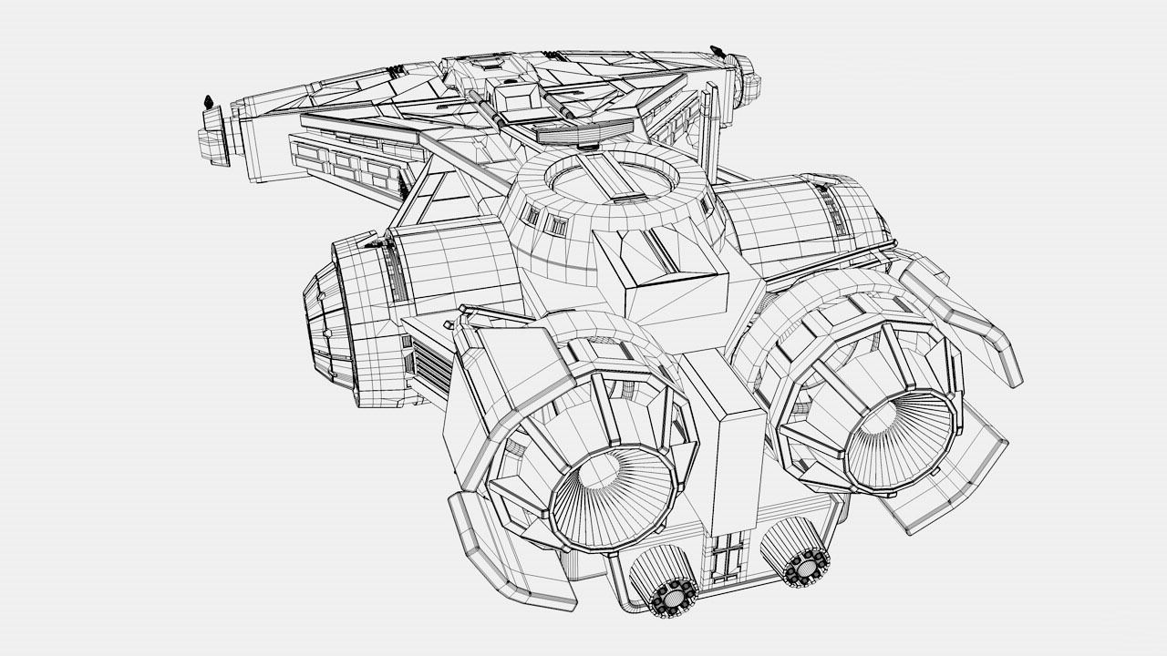 Star Wars Defender Class Light Corvette 3D model | CGTrader