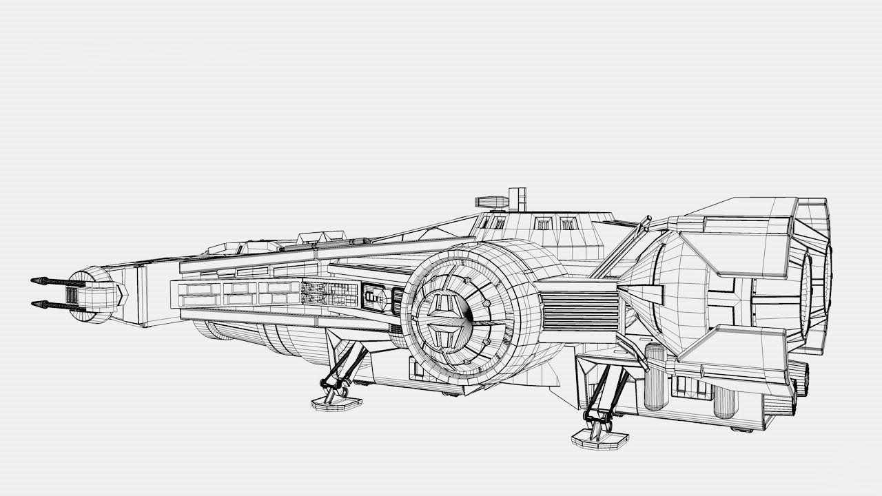 Star Wars Defender Class Light Corvette 3D model | CGTrader