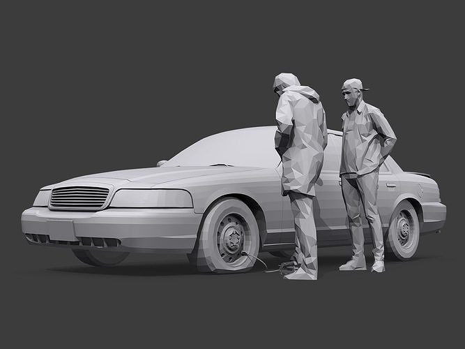 3D model Road Accident VR / AR / low-poly | CGTrader