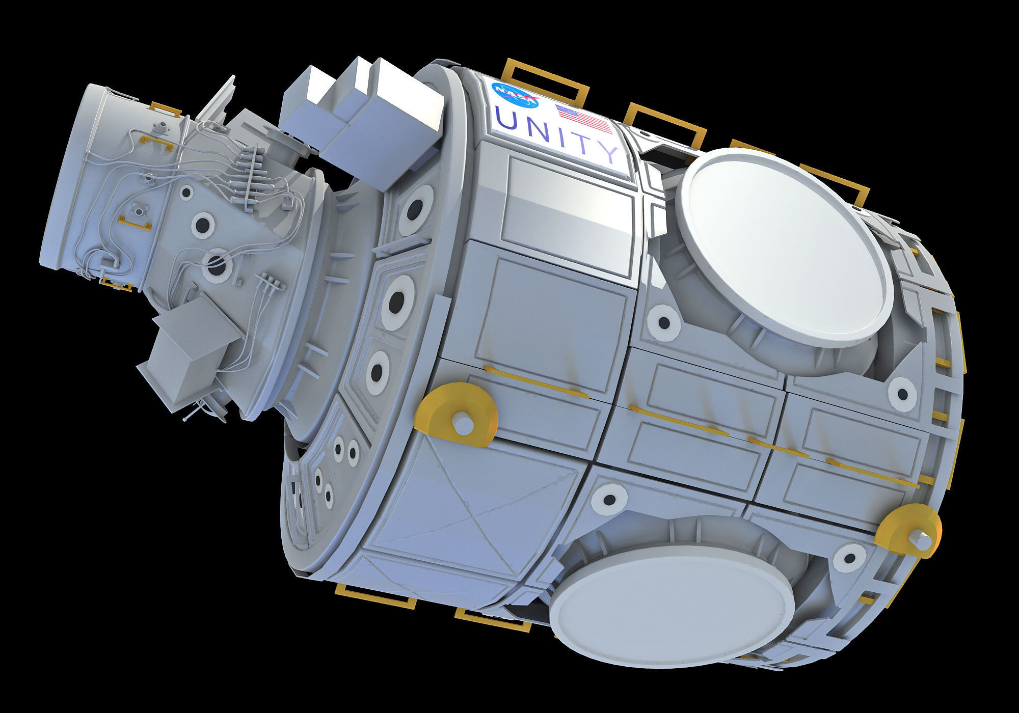 Unity Node 1 ISS International Space Station 3D model | CGTrader