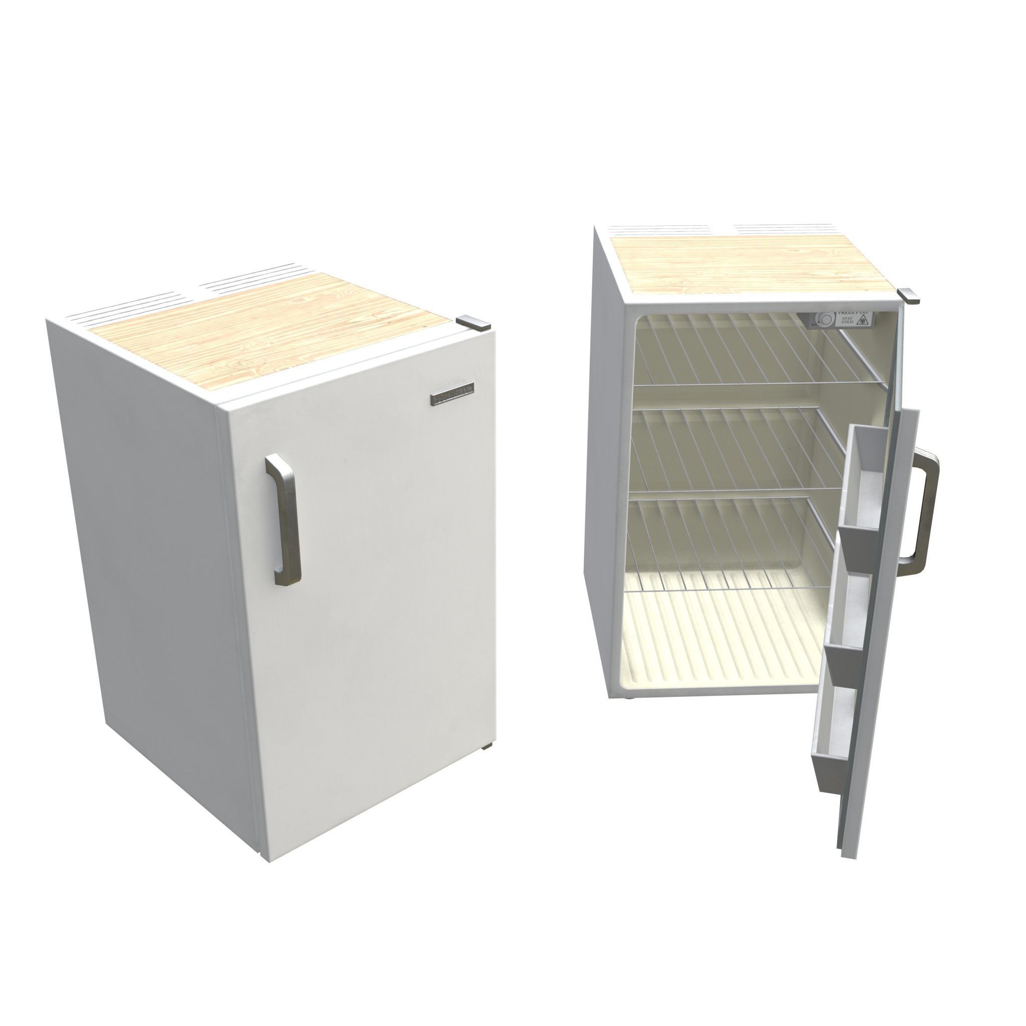 3D model Game-ready Freezy - old vintage fridge - Unity - HDRP - UE4 VR ...