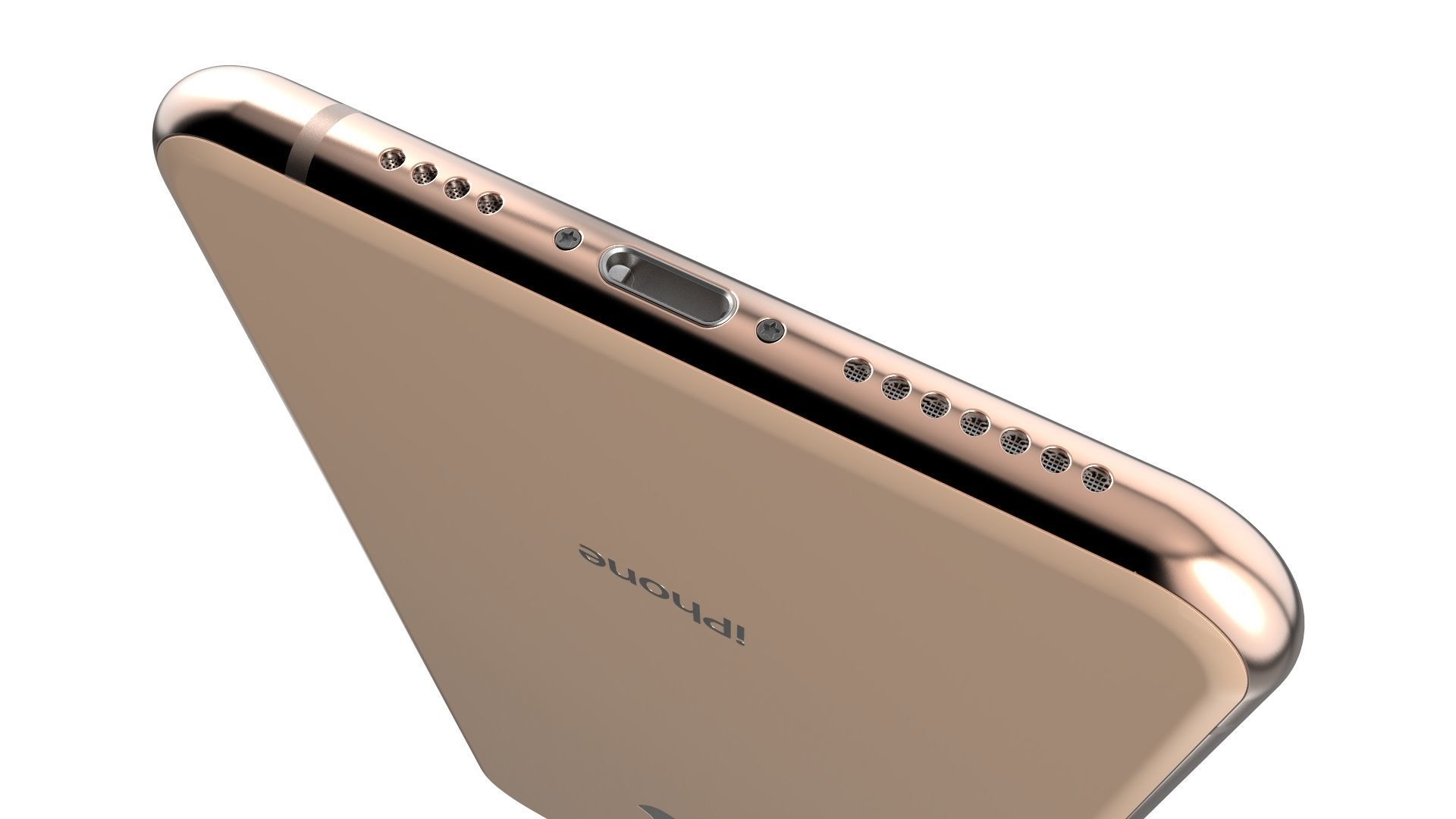 Apple iPhone XS Max Gold 3D model | CGTrader