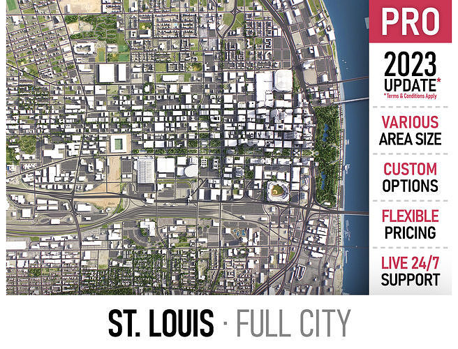 3D model St Louis VR / AR / low-poly | CGTrader
