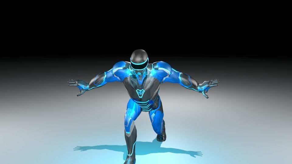 Mathveus Ultra - Mark 2 superhero costume 3D model rigged | CGTrader