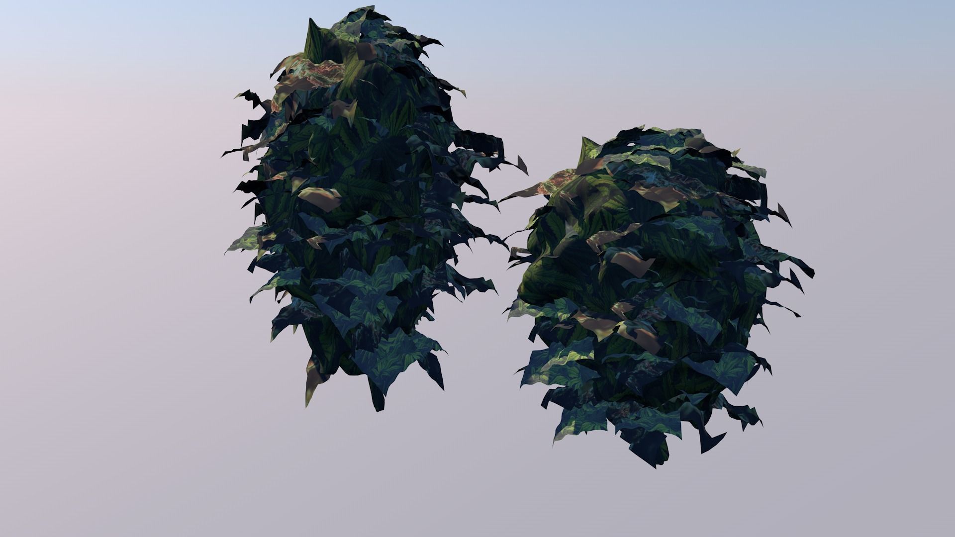 Low poly Cannabis bud free VR / AR / low-poly 3D model rigged | CGTrader