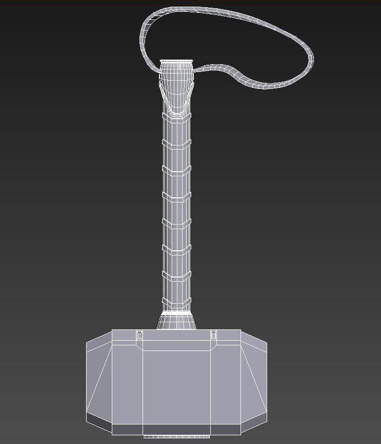 Mjolnir free VR / AR / low-poly 3D model | CGTrader
