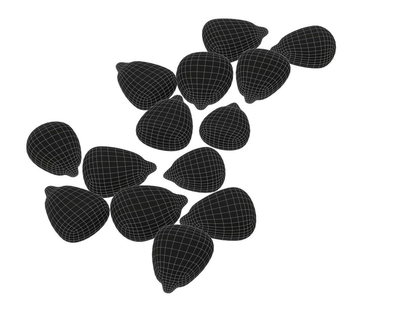 Corn kernel 3D model | CGTrader