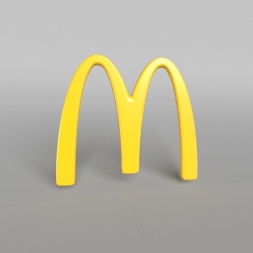 Mcdonald Logo 01 free VR / AR / low-poly 3D model | CGTrader