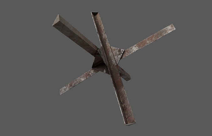 3D model Military Anti-Tank Obstacle VR / AR / low-poly | CGTrader