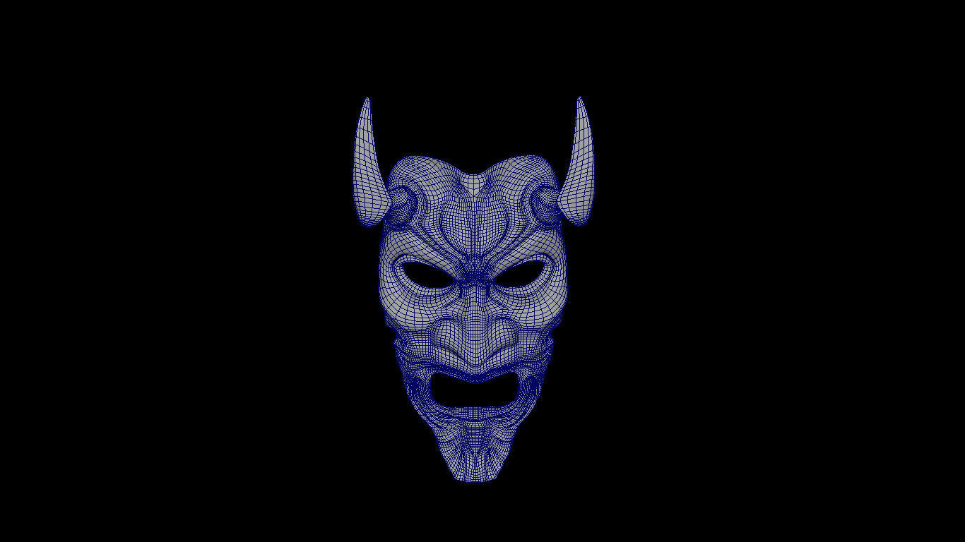 Demon Mask free VR / AR / low-poly 3D model | CGTrader