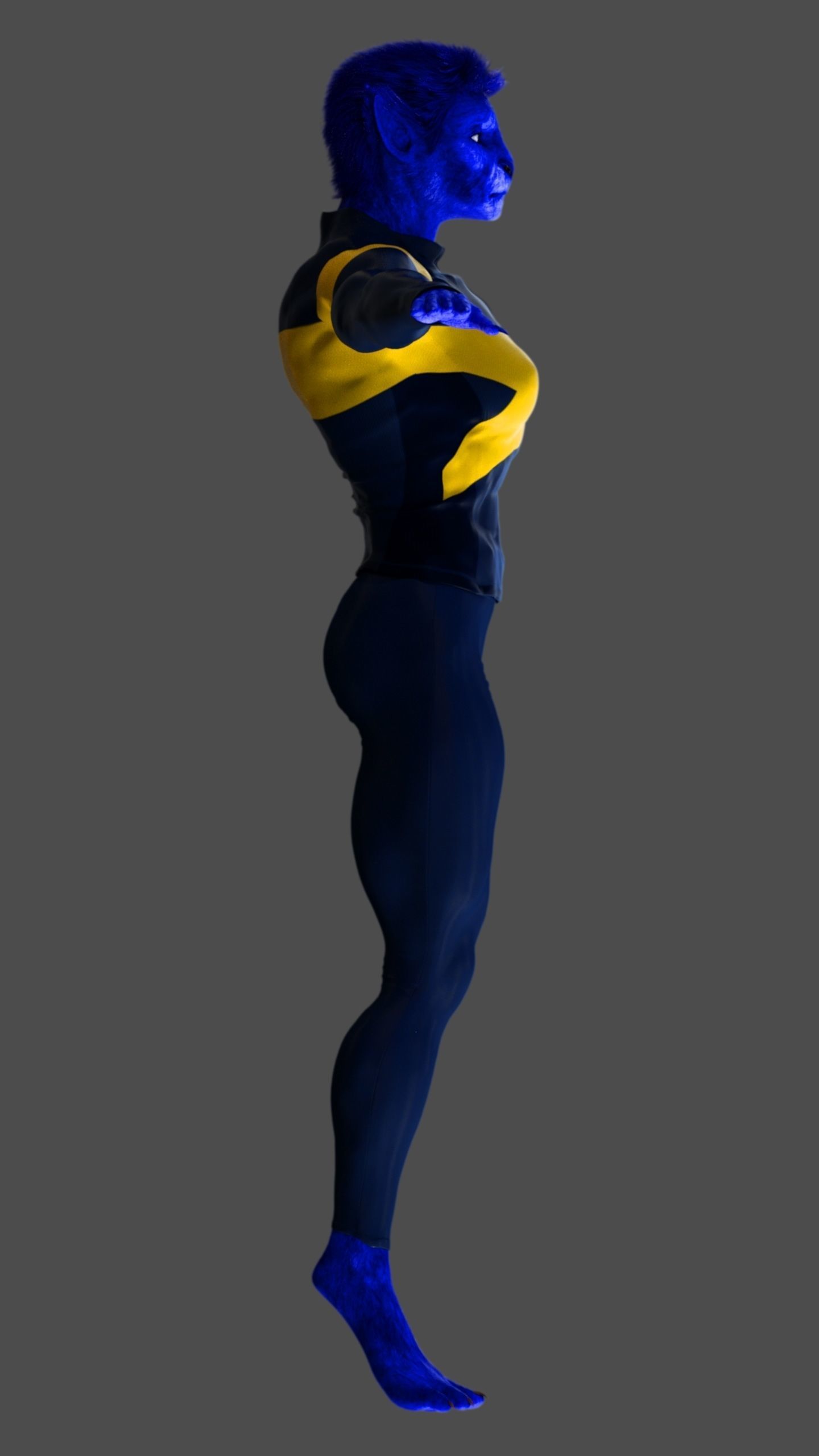 Wolfsbane - Female Beast 3D model rigged | CGTrader