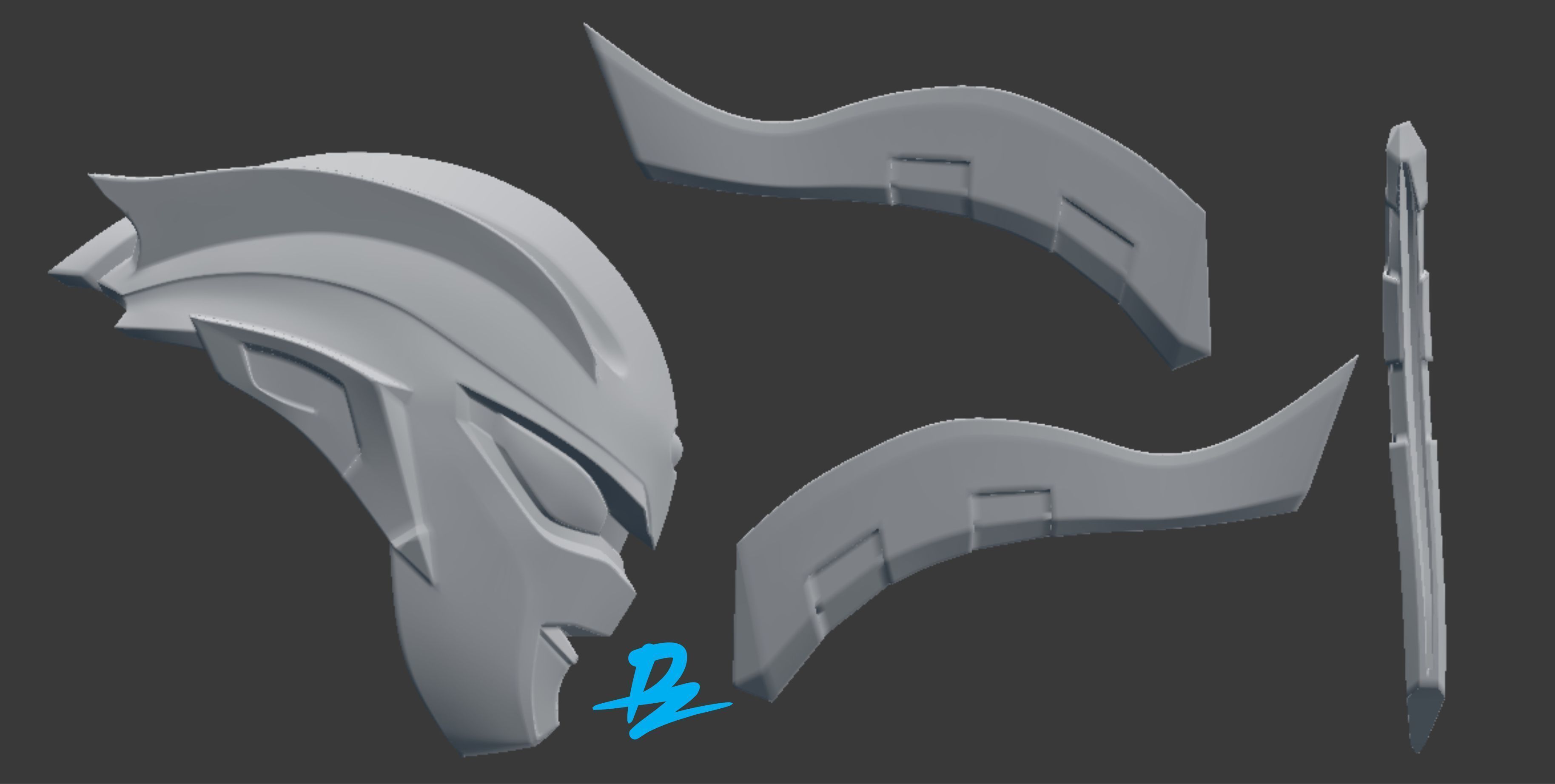 Mask Ultraman Zero 3D model 3D printable | CGTrader