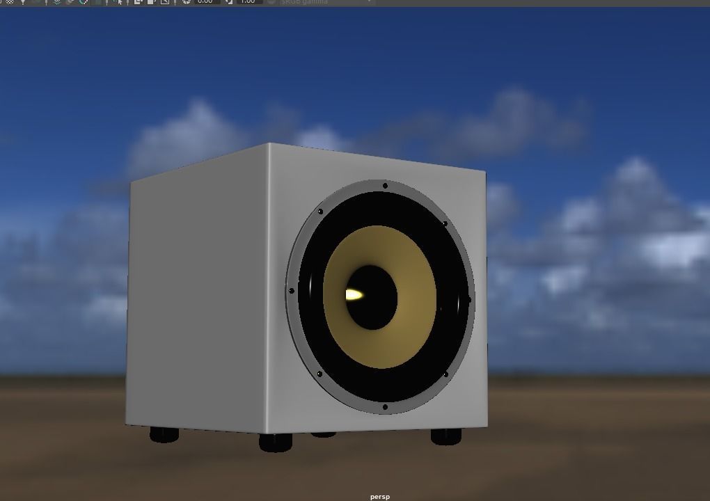 Subwoofer 3D stereo | CGTrader