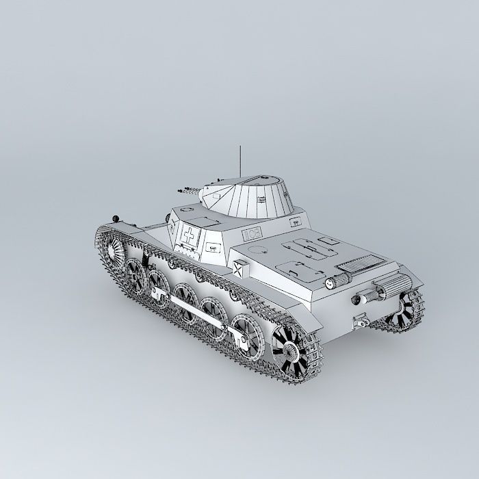 Panzer I - Panzerkampfwagen I Ausf B (German tank) 3D model | CGTrader