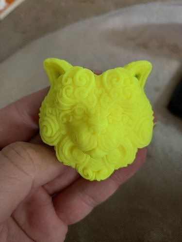 Decorative cat face 3D model 3D printable | CGTrader