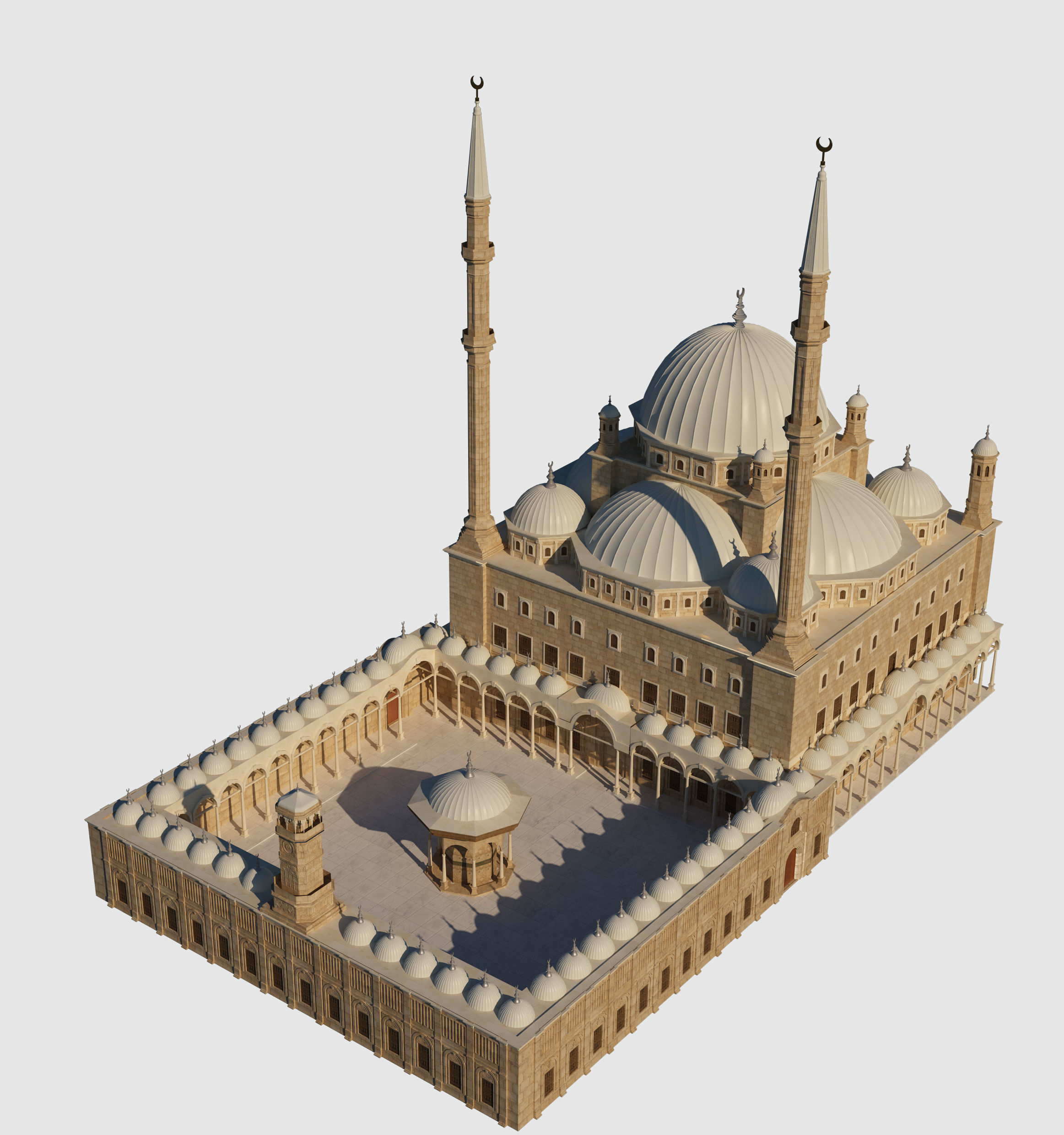 Muhammad Ali Mosque 3D model | CGTrader