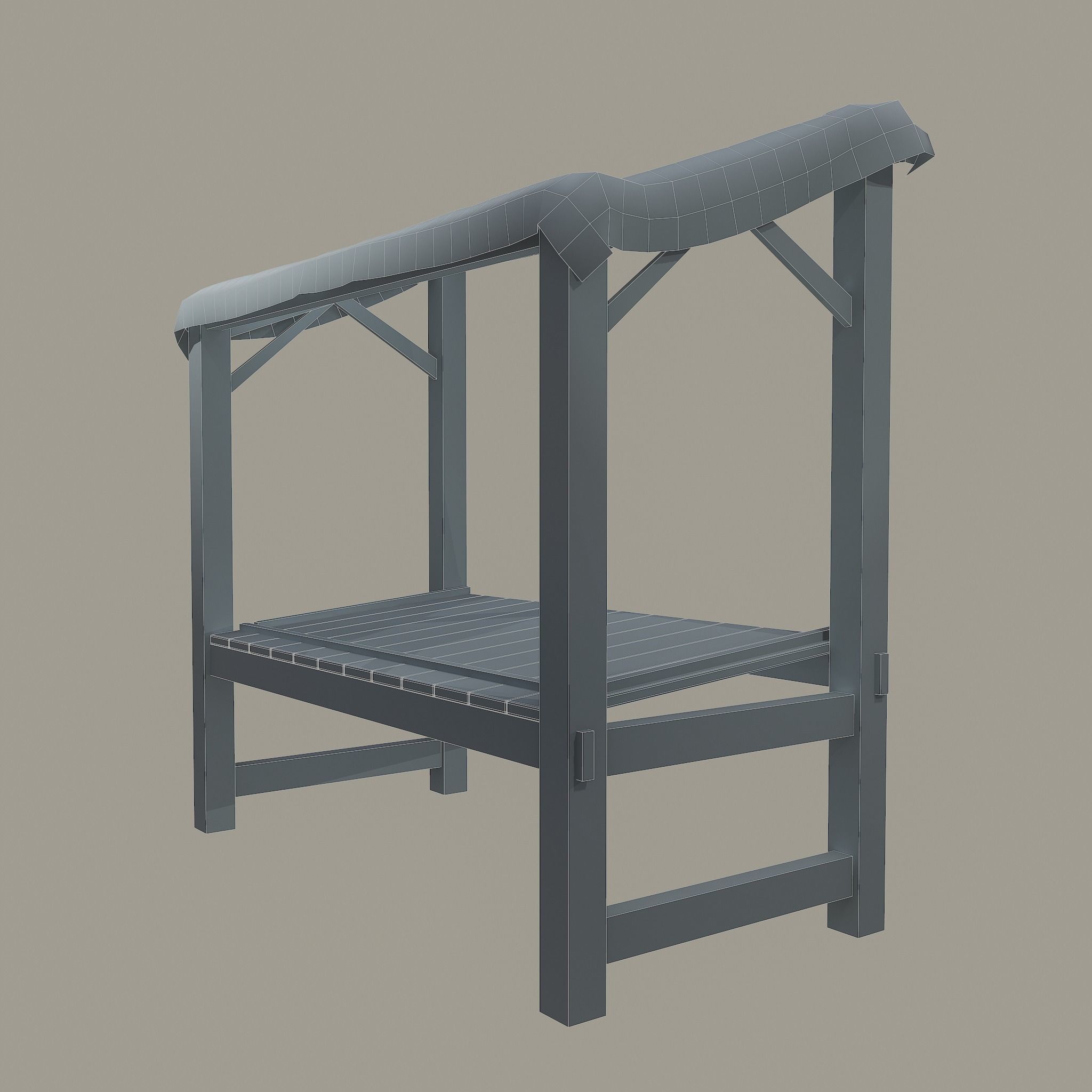 3D model Merchant Stall VR / AR / low-poly | CGTrader