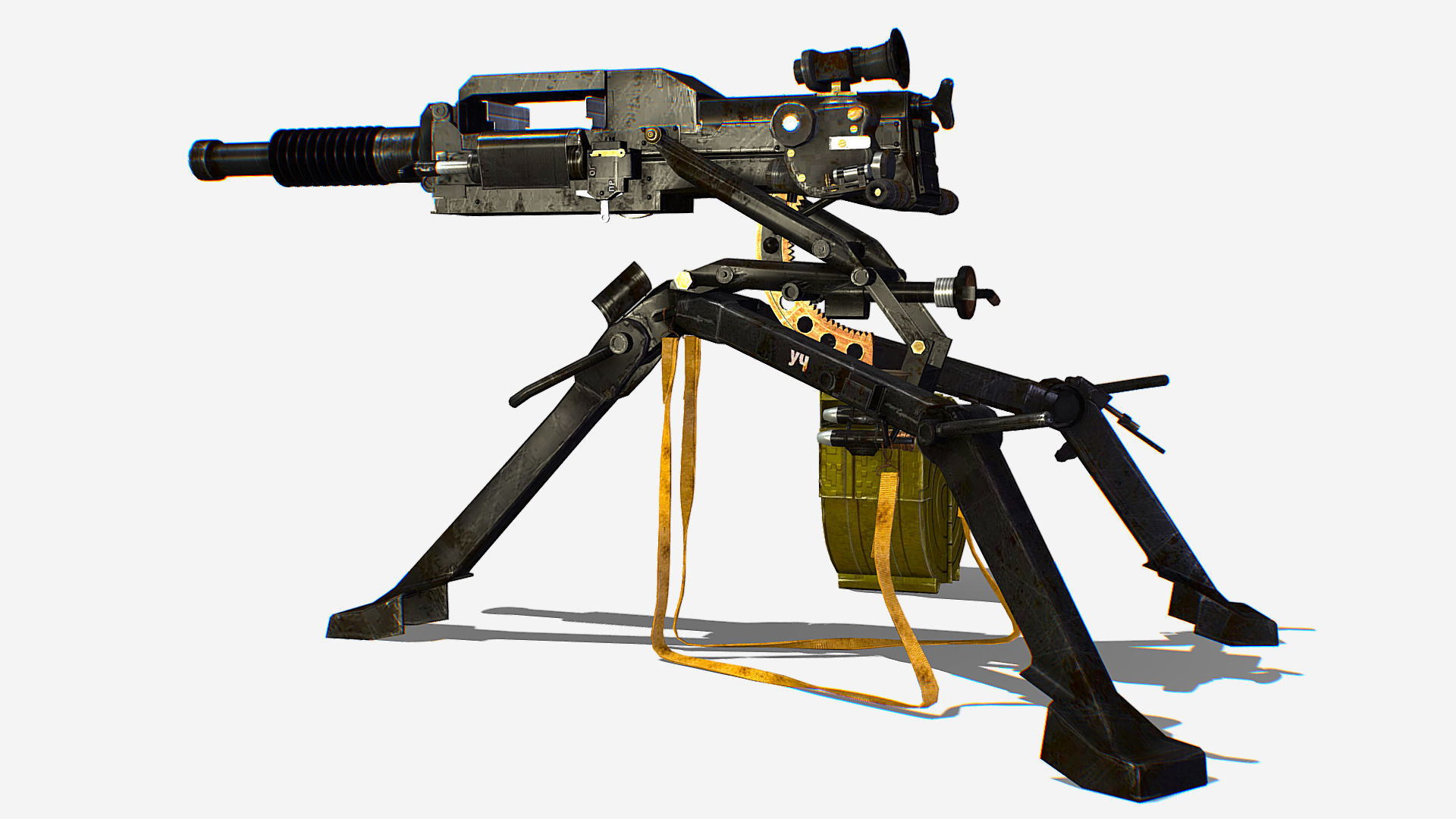 3D model Soviet AGS-17 Plamya automatic Grenade Launcher VR / AR / low-poly | CGTrader