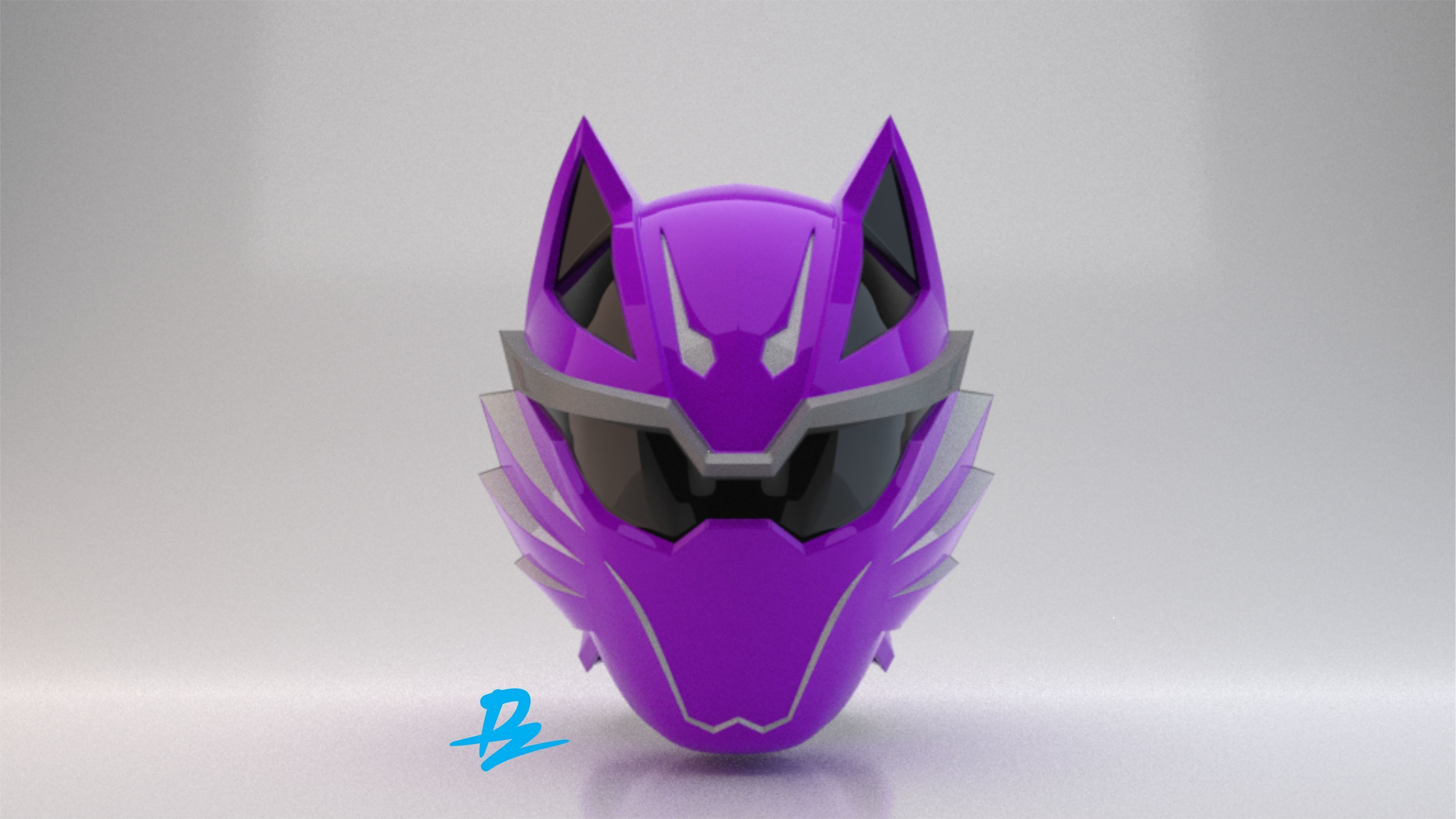Mask Gekiranger Geki Violet 3D model 3D printable | CGTrader