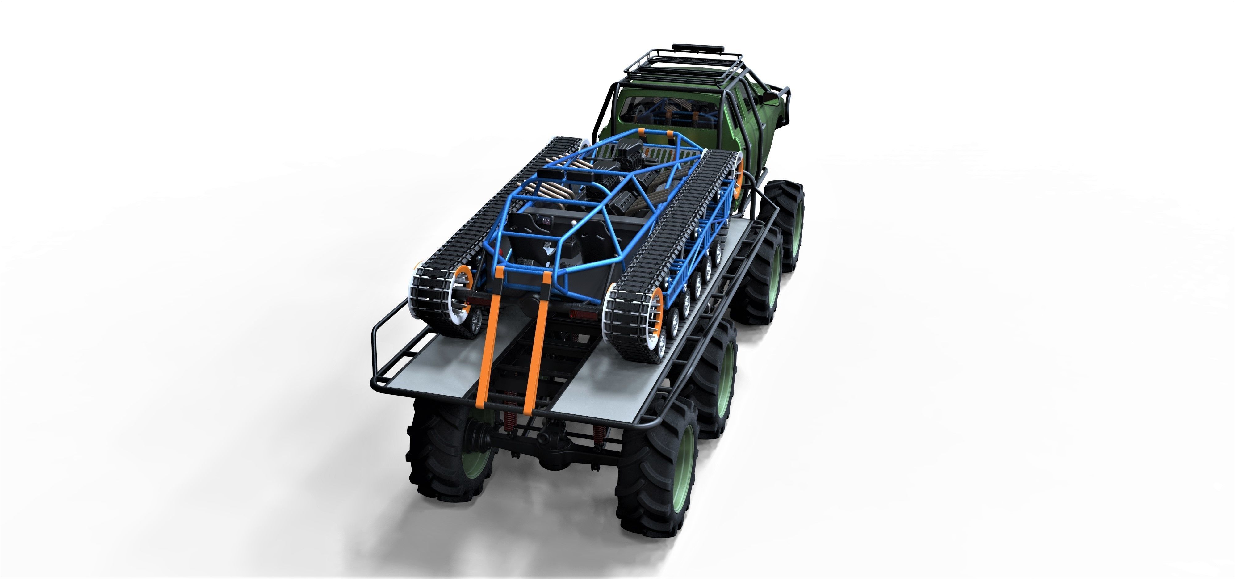 Super bogger with Concept tracked vehicle 3D model | CGTrader