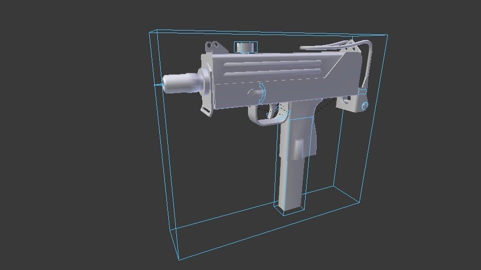 3D model Mac 10 Sub Machine Gun VR / AR / low-poly rigged | CGTrader