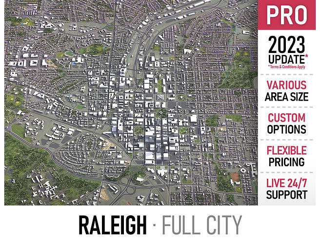 3D model Raleigh VR / AR / low-poly | CGTrader