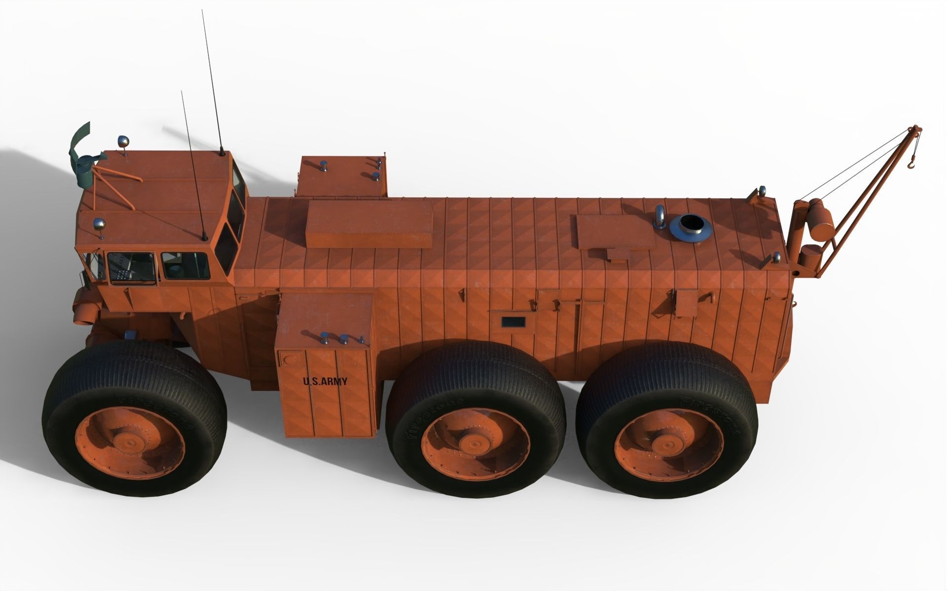LeTourneau TC-479 mark 2 overland train 3D model | CGTrader