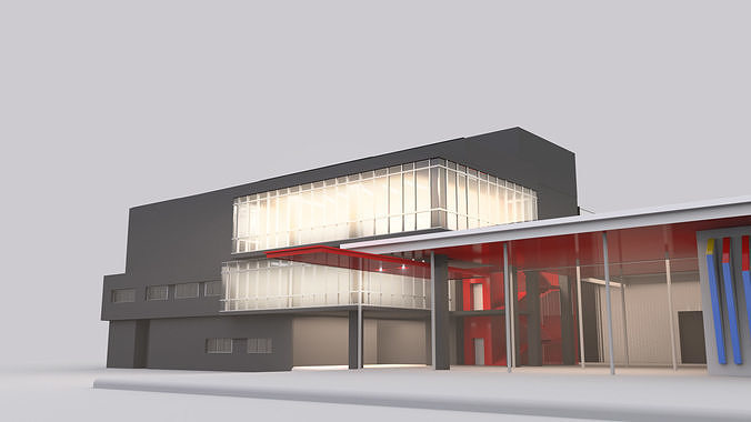 Building Studio 3D model | CGTrader