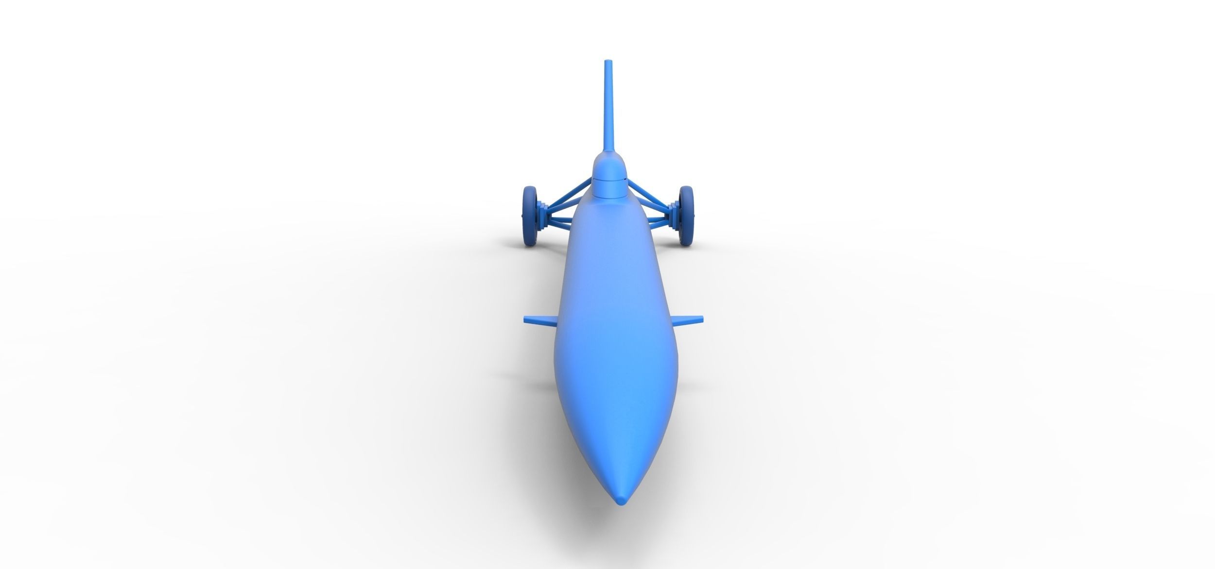 Diecast model Blue Flame jet car 3D model 3D printable | CGTrader