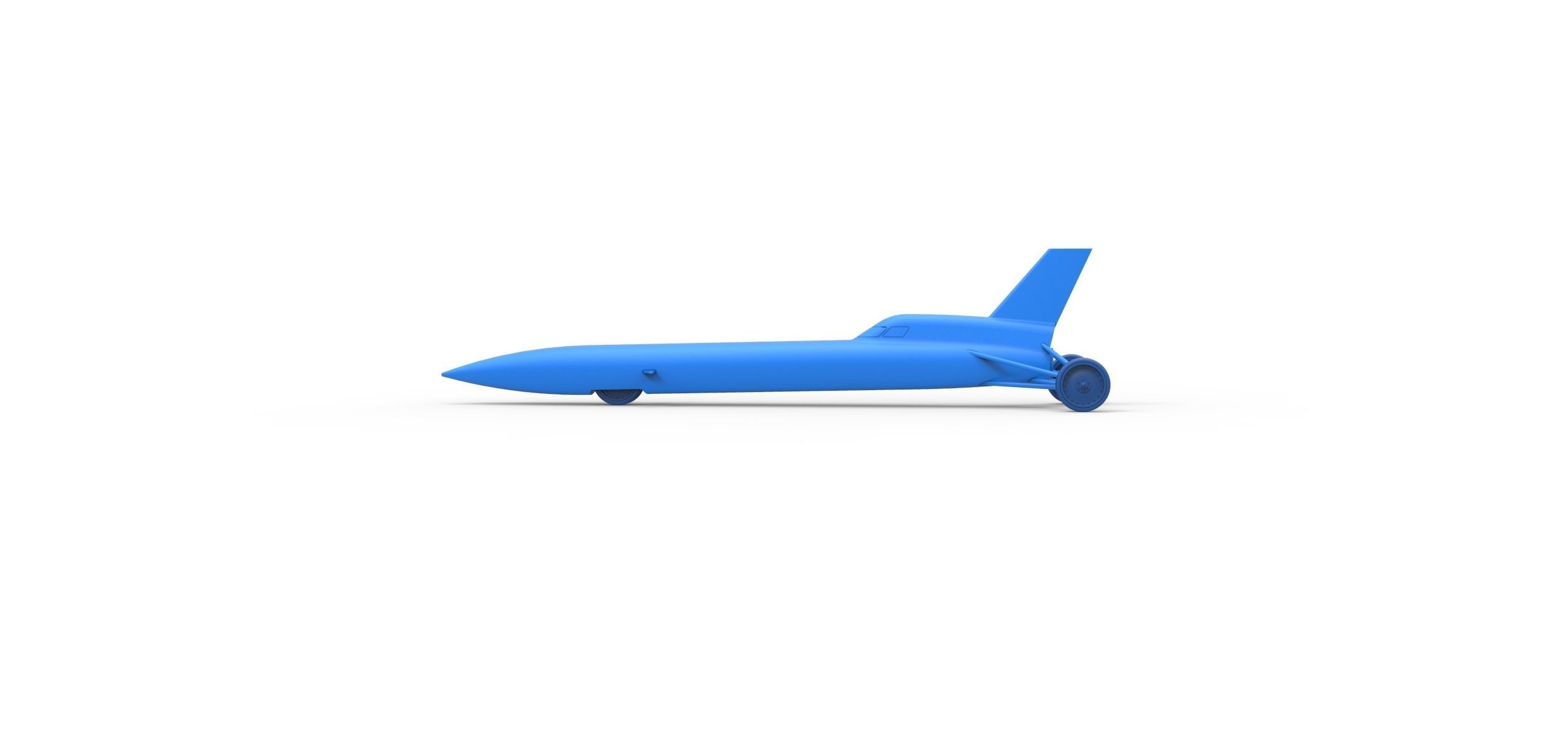 Diecast model Blue Flame jet car 3D model 3D printable | CGTrader
