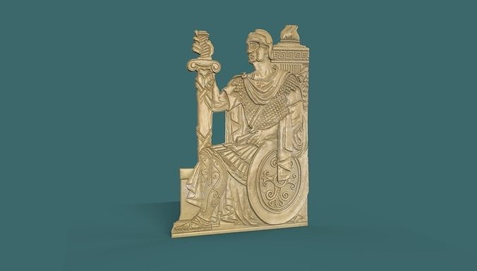 Roman Army Soldier 3d stl model for cnc 3D model 3D printable | CGTrader
