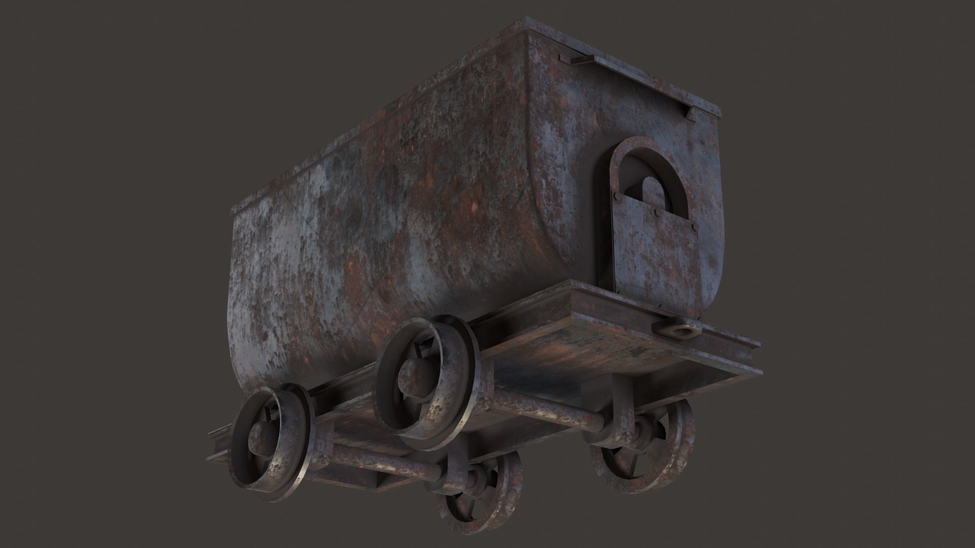 3D model Mining Cart VR / AR / low-poly | CGTrader
