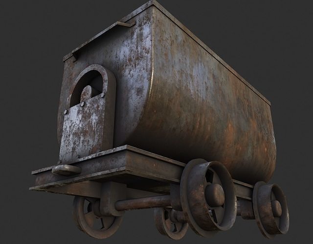 3D model Mining Cart VR / AR / low-poly | CGTrader