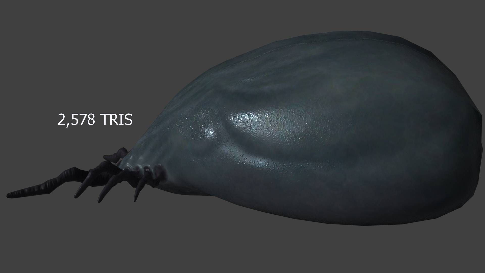 3D model well fed tick VR / AR / low-poly rigged | CGTrader