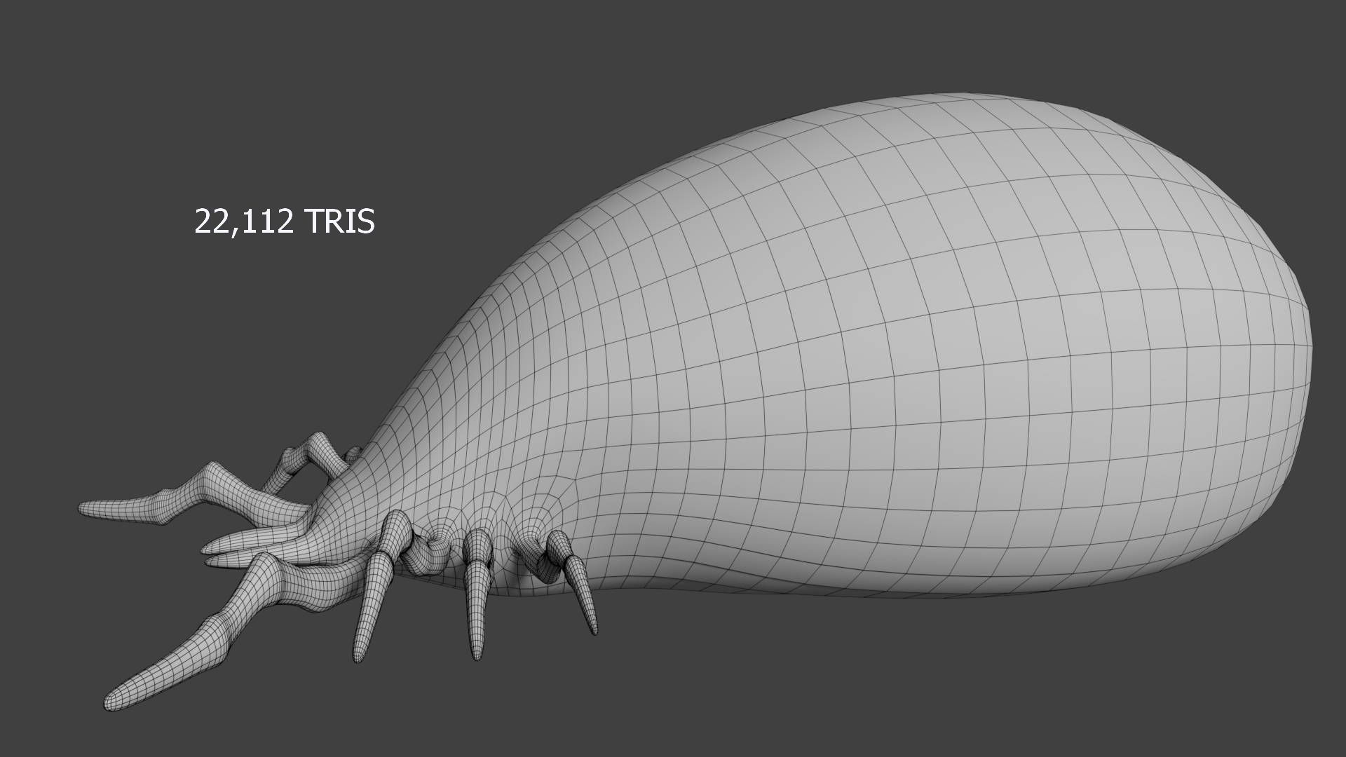 3D model well fed tick VR / AR / low-poly rigged | CGTrader