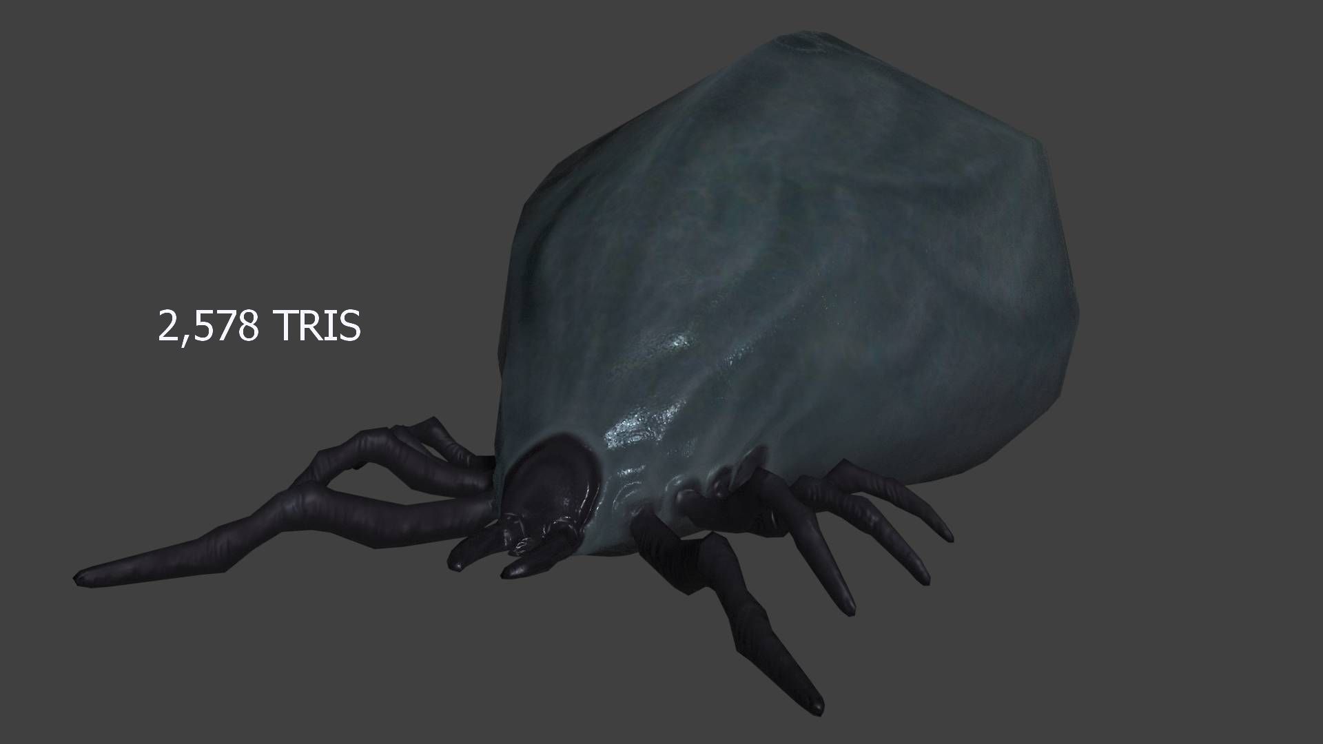 3D model well fed tick VR / AR / low-poly rigged | CGTrader