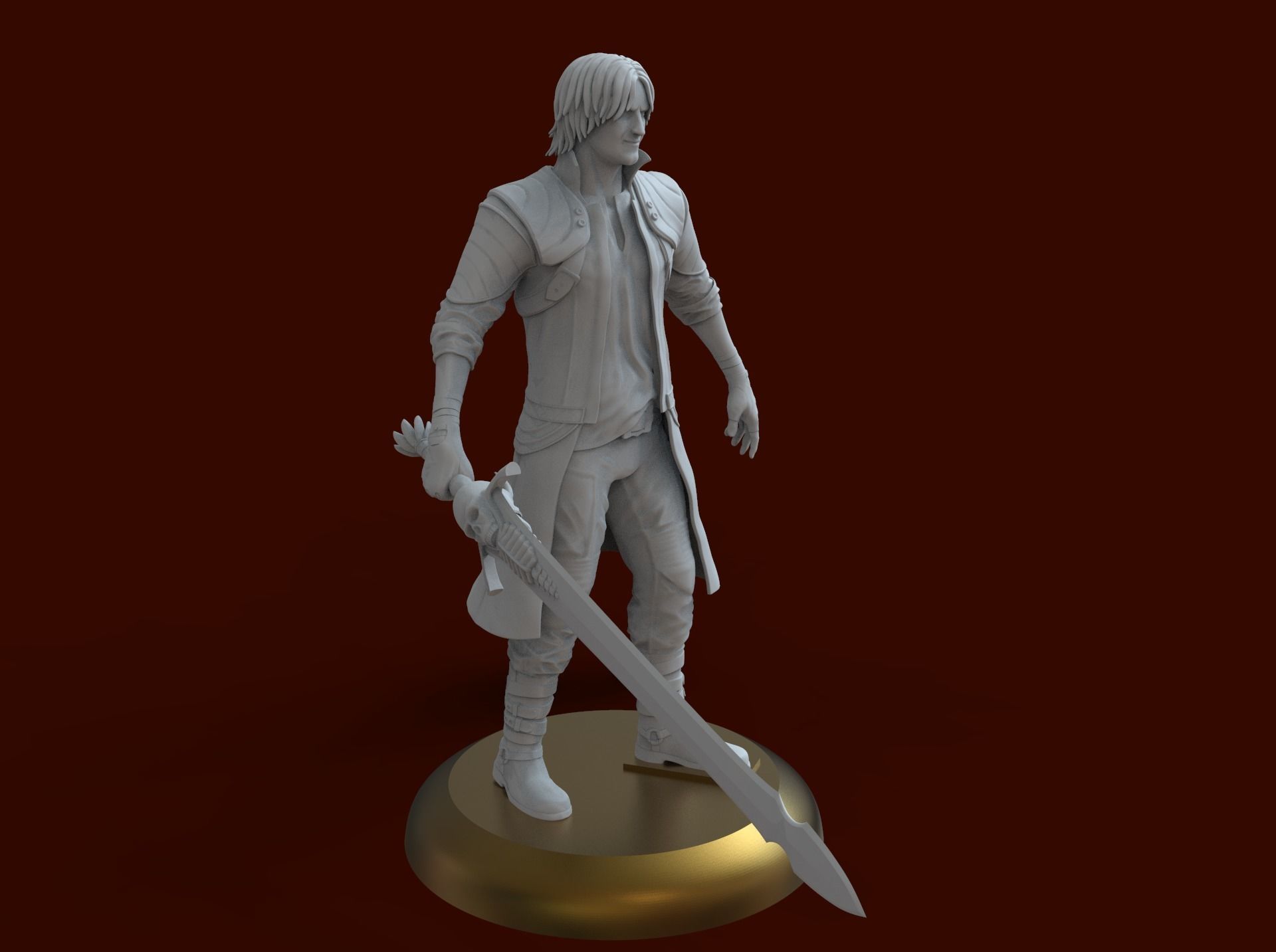 Devil May Cry character Dante 3D model 3D printable | CGTrader