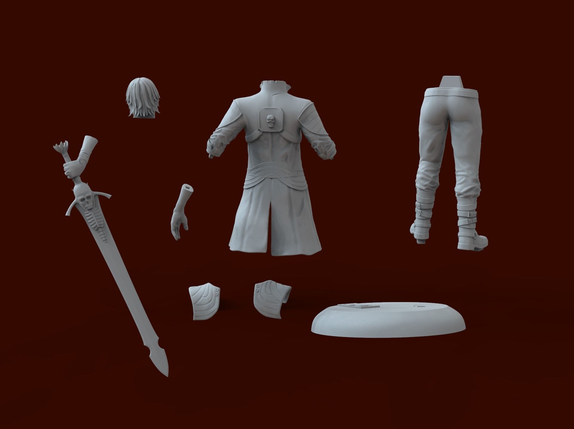Devil May Cry character Dante 3D model 3D printable | CGTrader