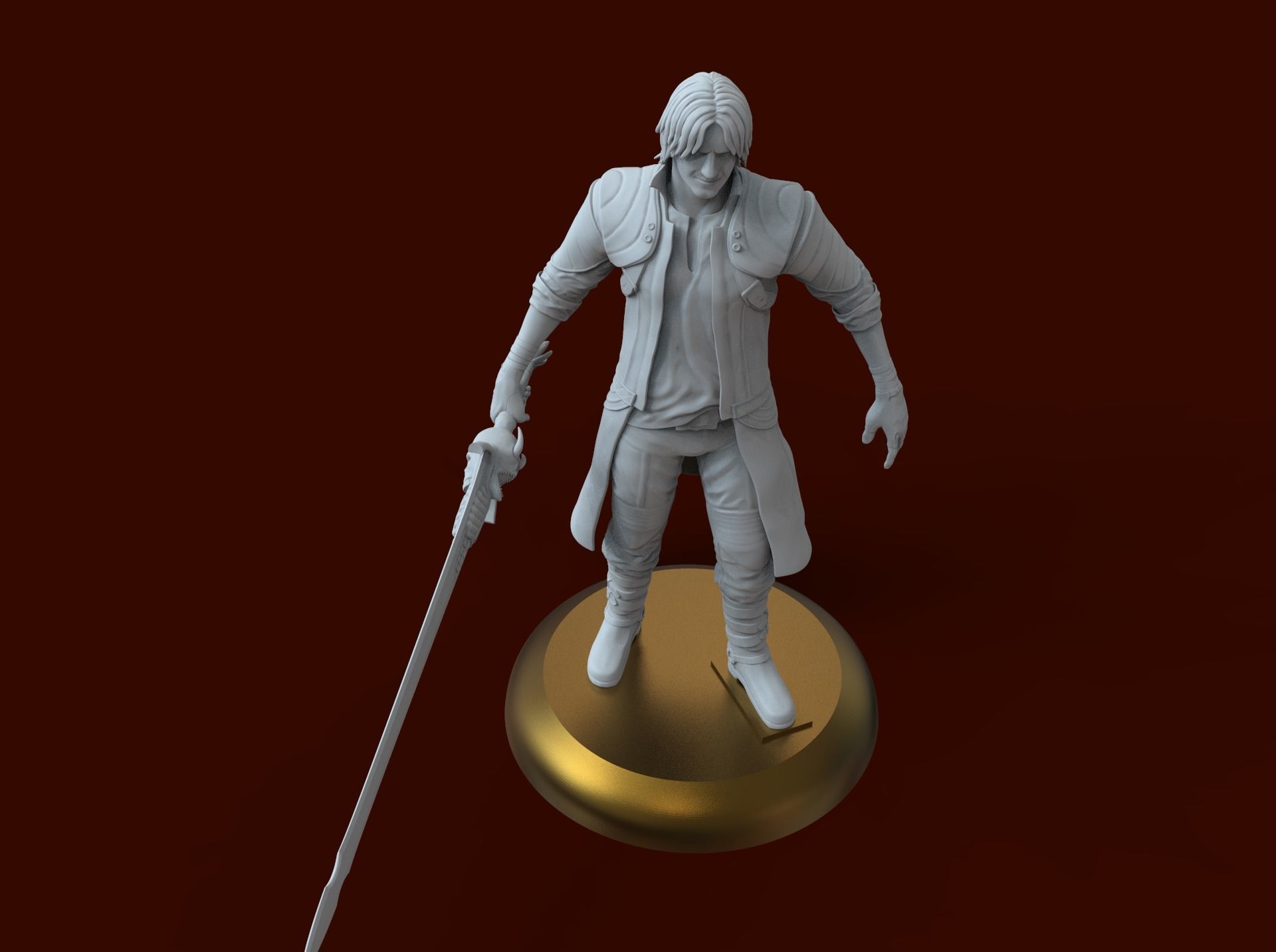 Devil May Cry character Dante 3D model 3D printable | CGTrader