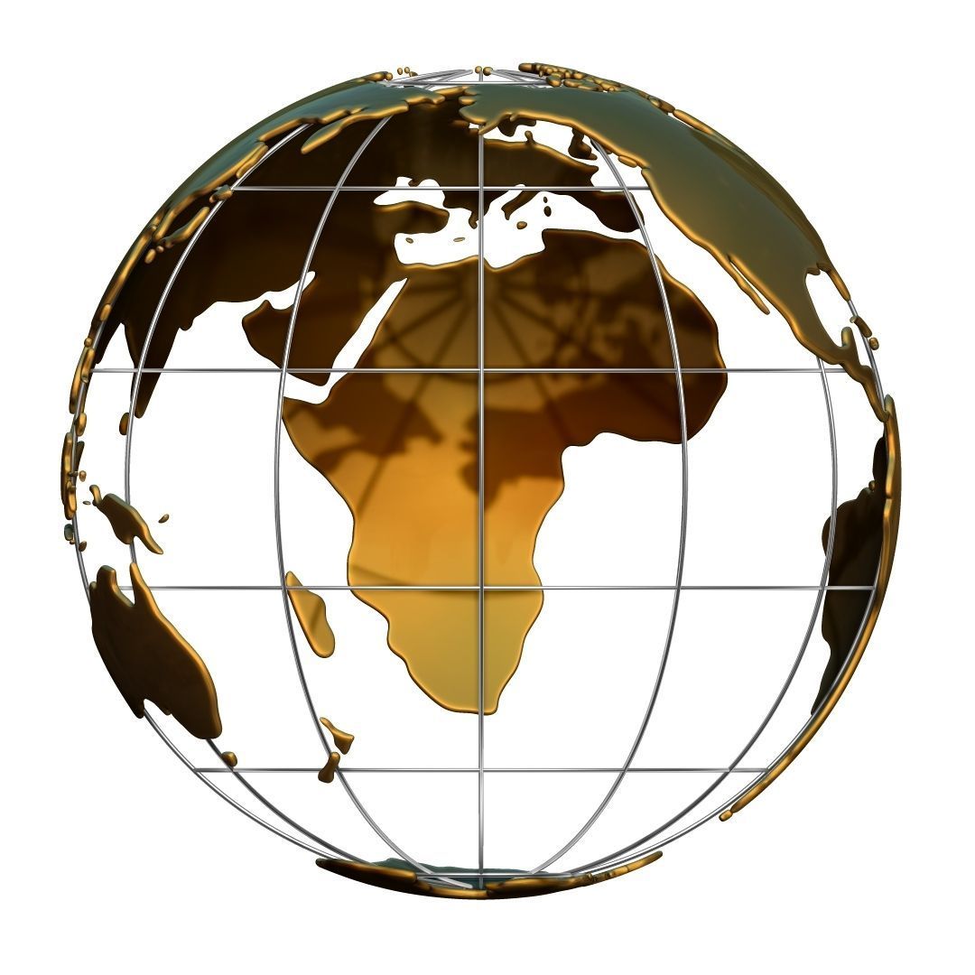 Earth Globe Wire 3D model | CGTrader