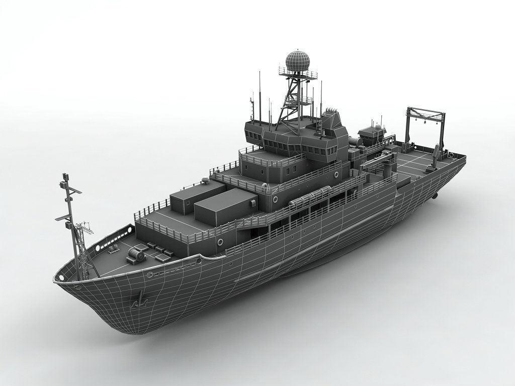 NOAA Ocean Atmosphere Research Vessel Boat Ship 3D model | CGTrader