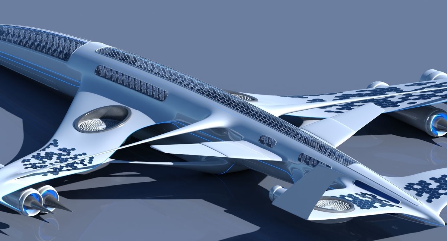 Future Airliner 3D 3D model | CGTrader